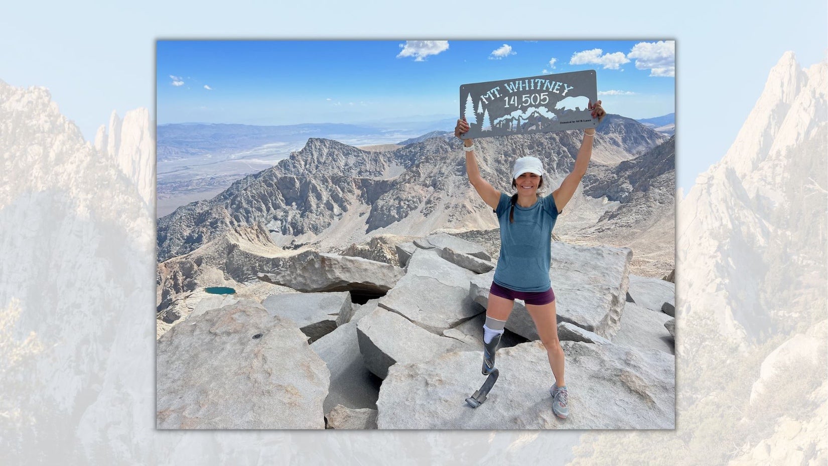 Mount Whitney Summit Sign